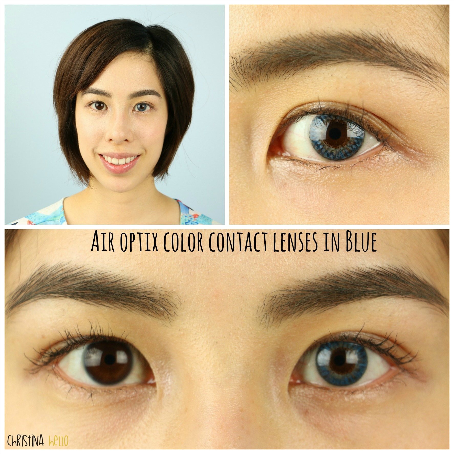 Colored contacts first impressions (Air optix, Freshlooks, Acuvue ...
