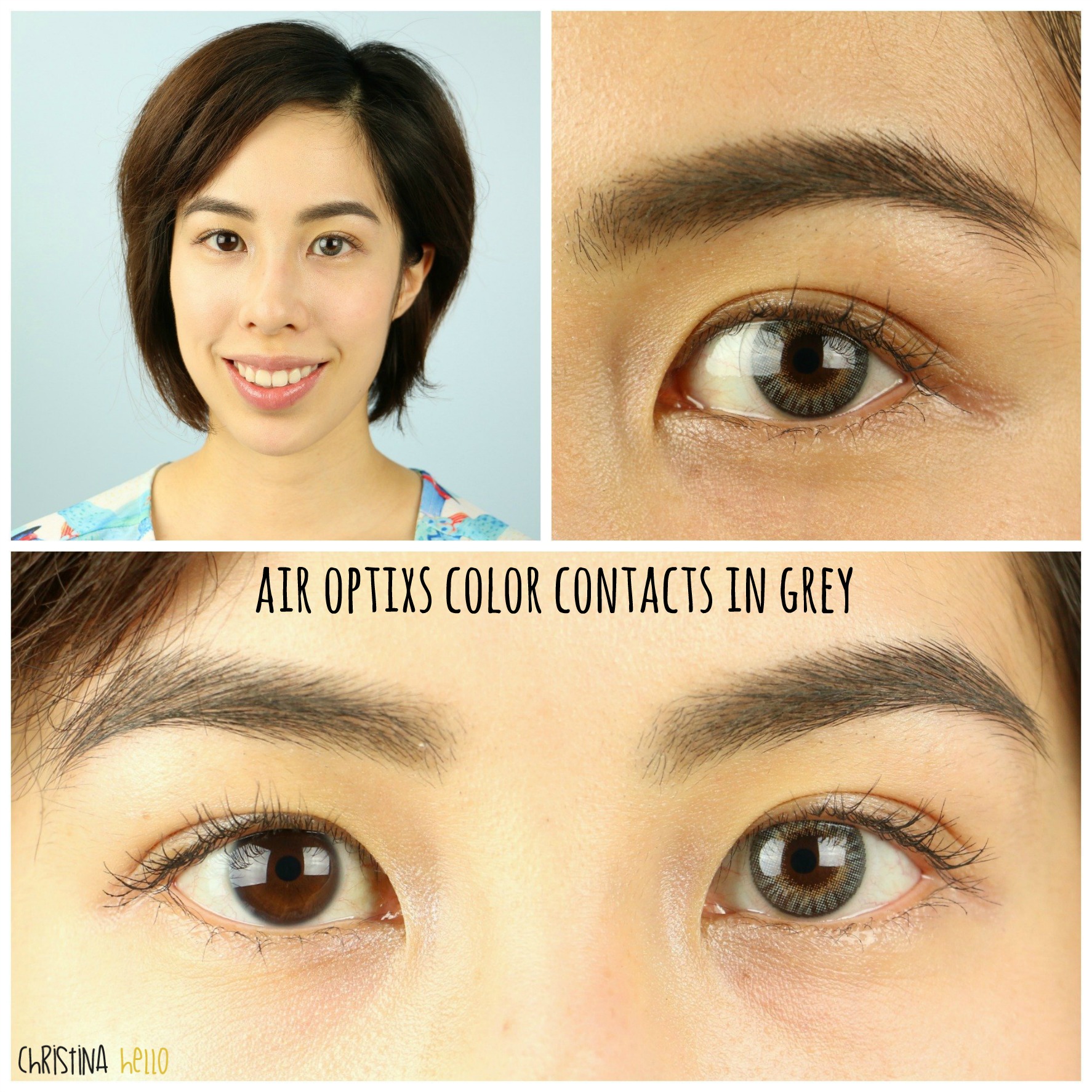 Colored contacts first impressions (Air optix, Freshlooks, Acuvue ...