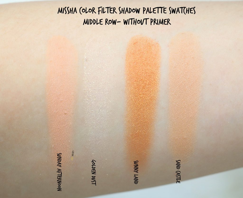 Missha Color filter shadow palette Review + swatches - Christinahello