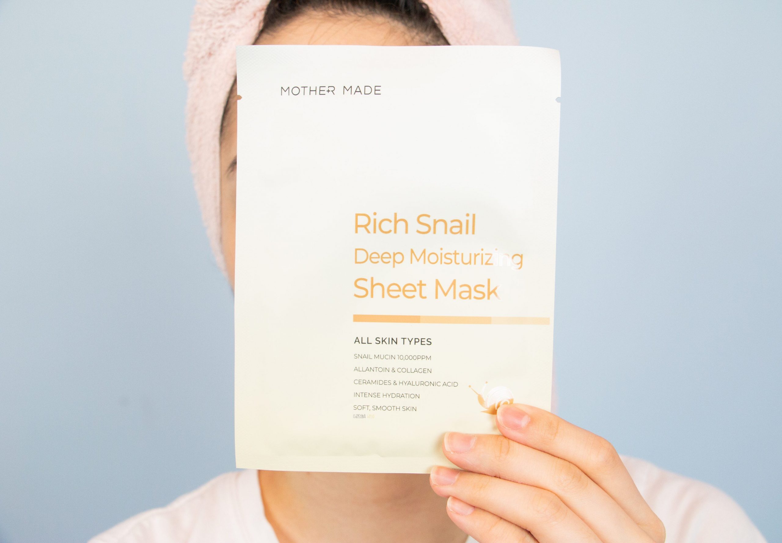 Mothermade rich snail deep moisturizing sheet mask I Snail face mask to ...