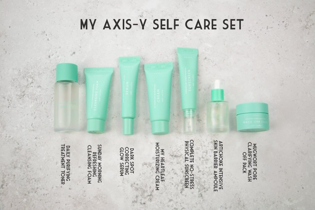 My AXIS-Y self care set review I Best brand sampler kit! - Christinahello